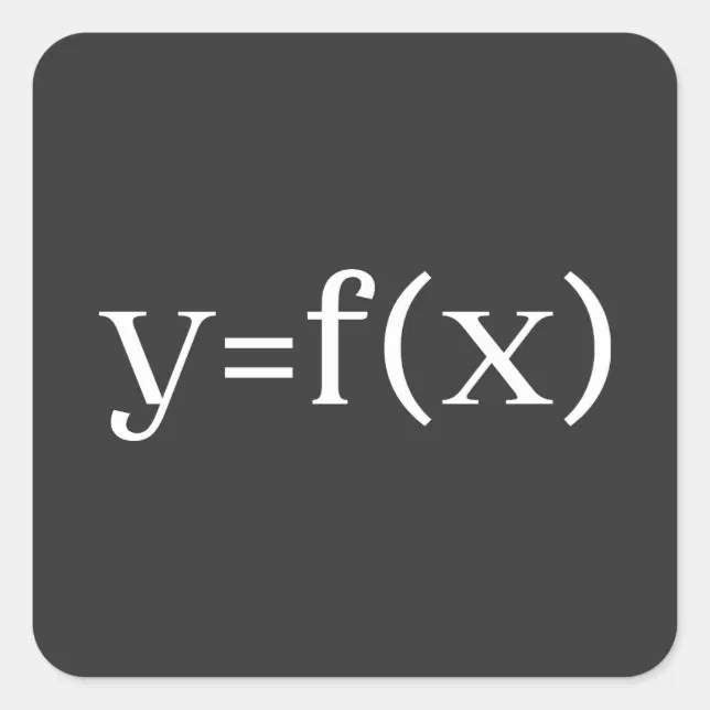 Six Sigma Formula, PROBLEM SOLVING Equation Square Sticker | Zazzle