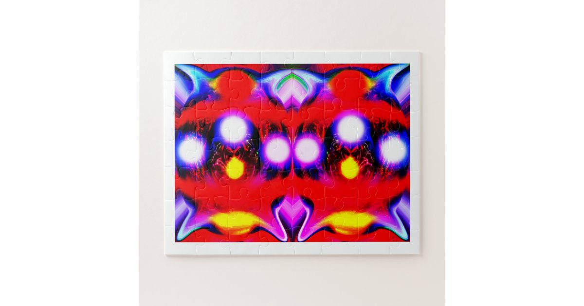 Six snowballs fun art Jigsaw Puzzle | Zazzle