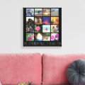 Sixteen Rounded Corners Photo Collage or Instagram Canvas Print | Zazzle