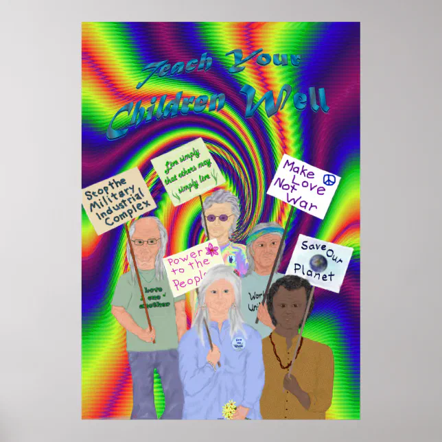 Sixties Protest Poster | Zazzle