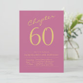 Sixty Pink Gold 60th Birthday Party Invitation | Zazzle