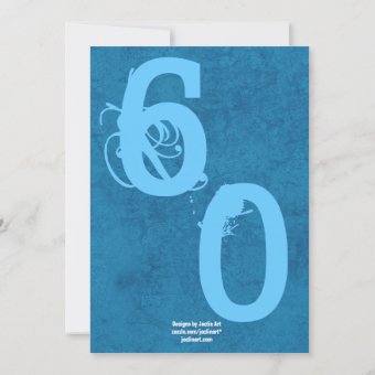 Sixty Rocks! 60th Birthday Party Modern Grunge Invitation | Zazzle