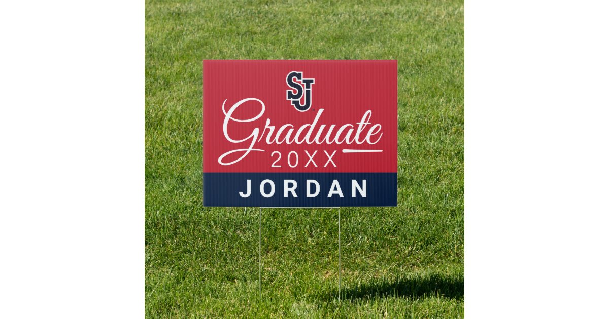 SJ Red Storm | Graduate Sign | Zazzle