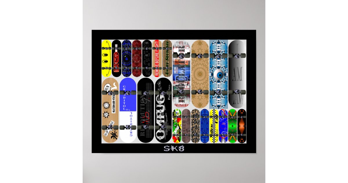 SK8 poster | Zazzle