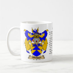 Skaggs, the Origin, the Meaning and the Crest Coffee Mug | Zazzle