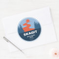 Skagit Wild And Scenic River Washington Classic Round Sticker | Zazzle