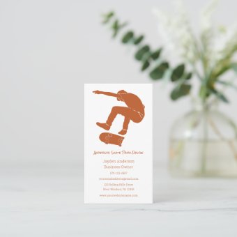 Skate Park, Skateboarding Themed, Skateboard Business Card | Zazzle
