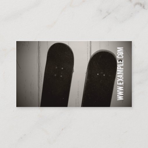 Skateboard business card (Personalize) | Zazzle