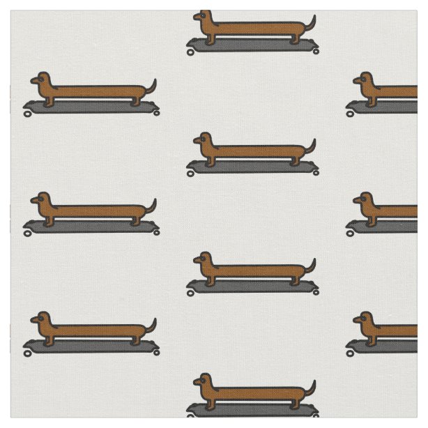 Dachshund Fabric | Zazzle