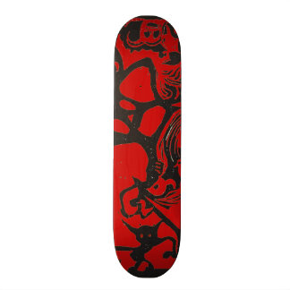 Black And Red Skateboard Decks | Zazzle