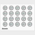 Skateboard Let's Kick It Birthday Classic Round Sticker | Zazzle