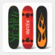 Skateboard Personalized Square Sticker | Zazzle