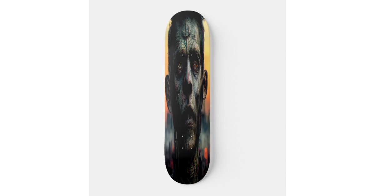 Skateboard Portrait of a Zombie | Zazzle