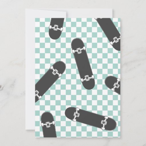 Skateboard Two Rad 2nd Birthday Invitation | Zazzle