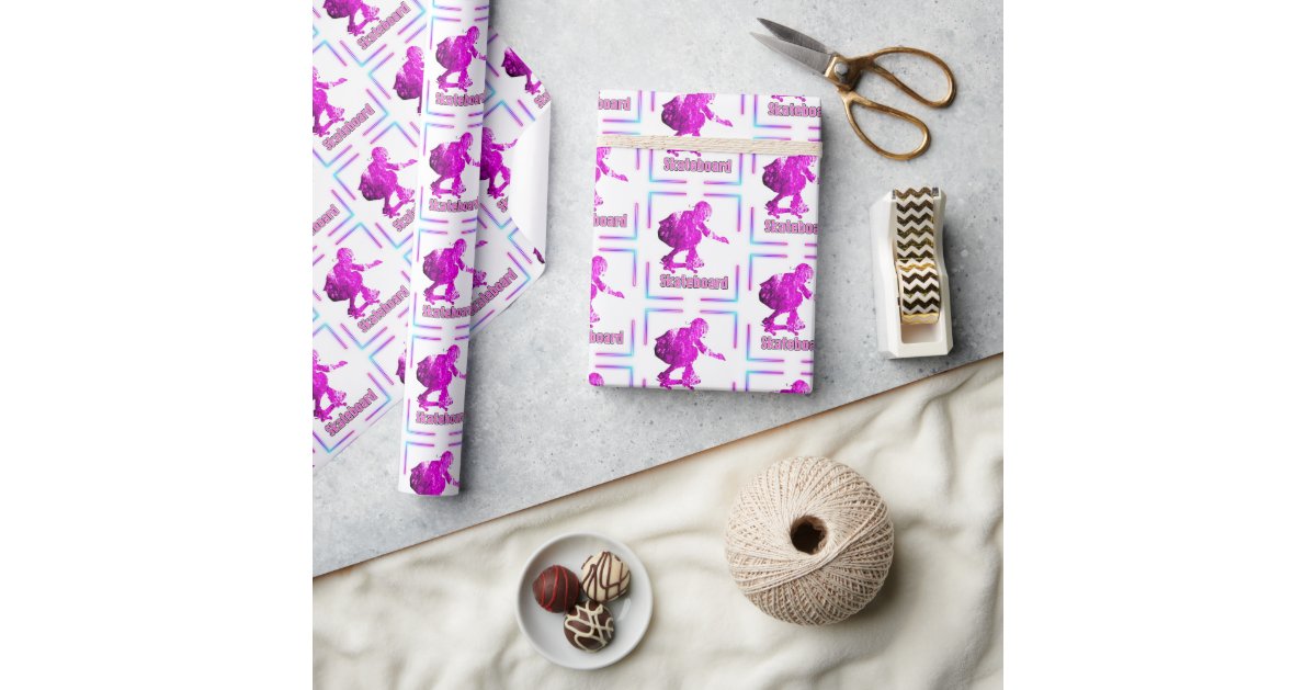 Skateboard Wrapping Paper | Zazzle