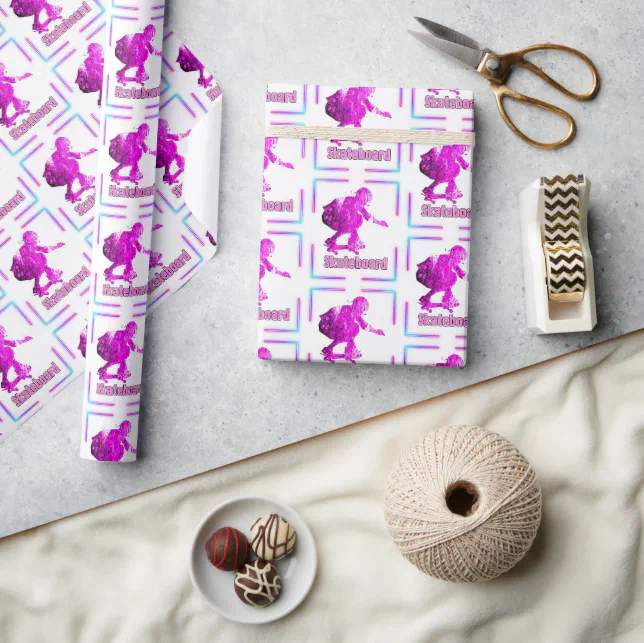 Skateboard Wrapping Paper | Zazzle