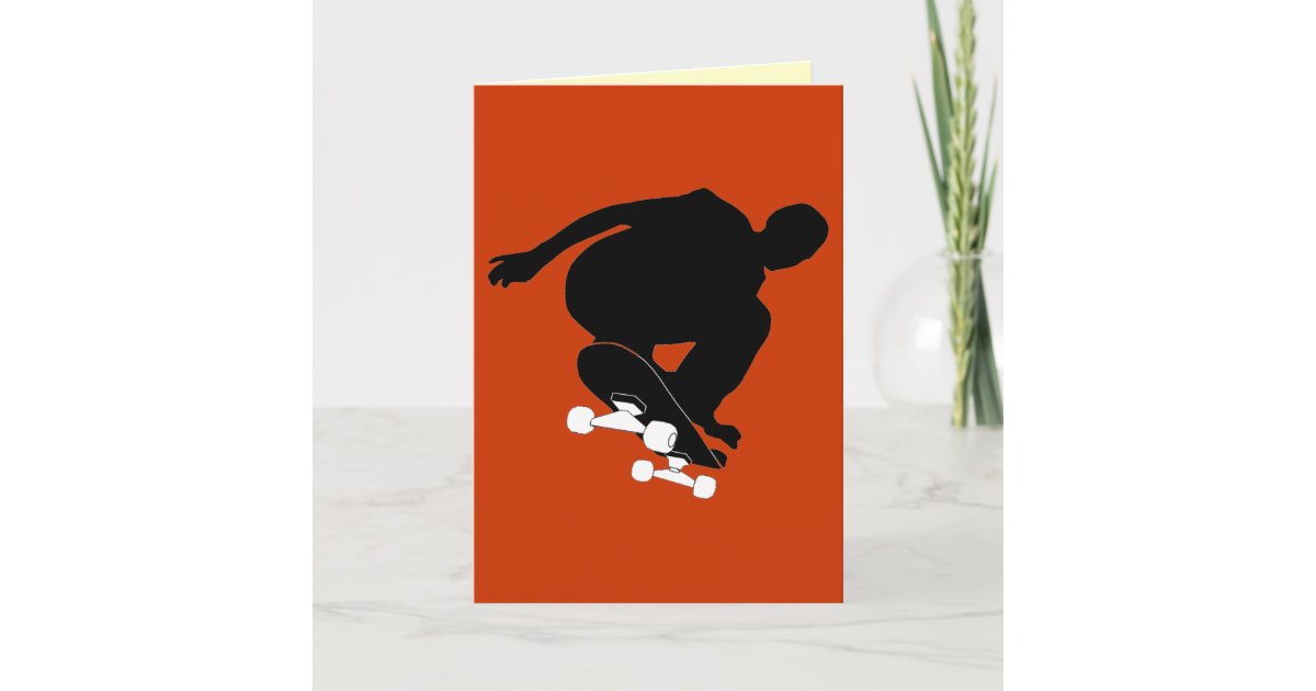 skateboarding card | Zazzle