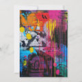 Skateboarding,Come Kick It Graffiti Birthday Party Invitation | Zazzle