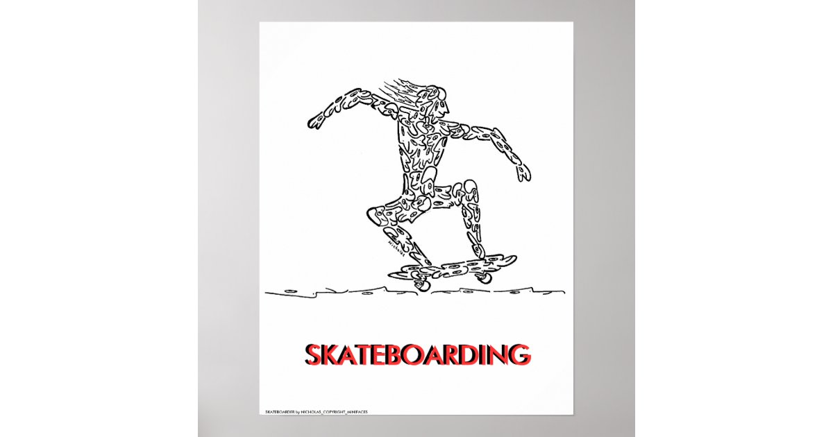 SKATEBOARDING POSTER | Zazzle