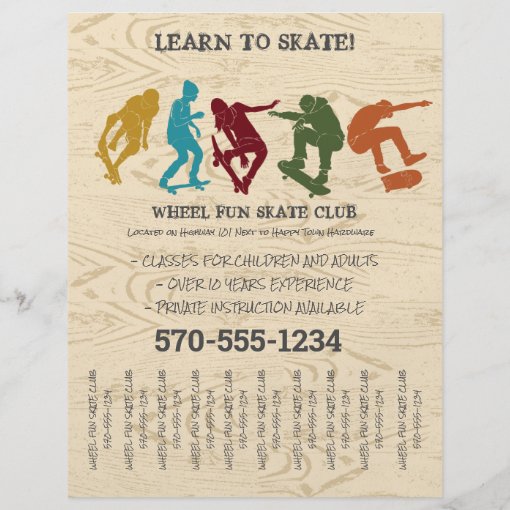 Skateboarding, Skateboarders Graphic Custom Flyer | Zazzle