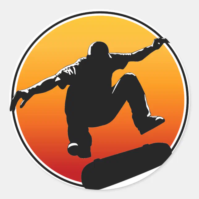 Skateboarding stickers | Zazzle