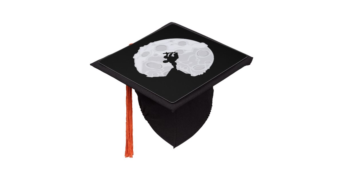 Skater Moon Graduation Cap Topper | Zazzle
