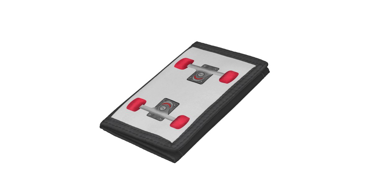 Skater Skateboard Skateboarding Wheels Trifold Wallet | Zazzle