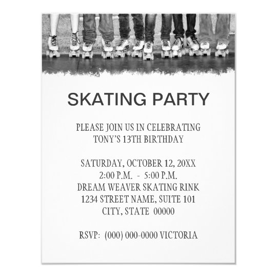Skating Party Invitations | Zazzle.com