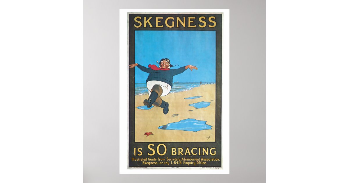 Skegness, England Vintage Travel Poster | Zazzle