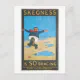 Skegness, England Vintage Travel Poster Postcard | Zazzle