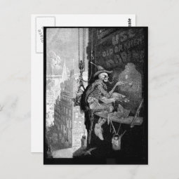 Skeleton Advertising postcard | Zazzle