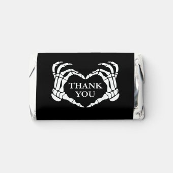 Skeleton Black Bridal Shower Thank You Favors | Zazzle