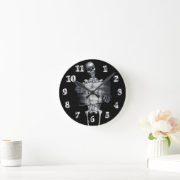 Skeleton Chest Xray Wall Clock | Zazzle