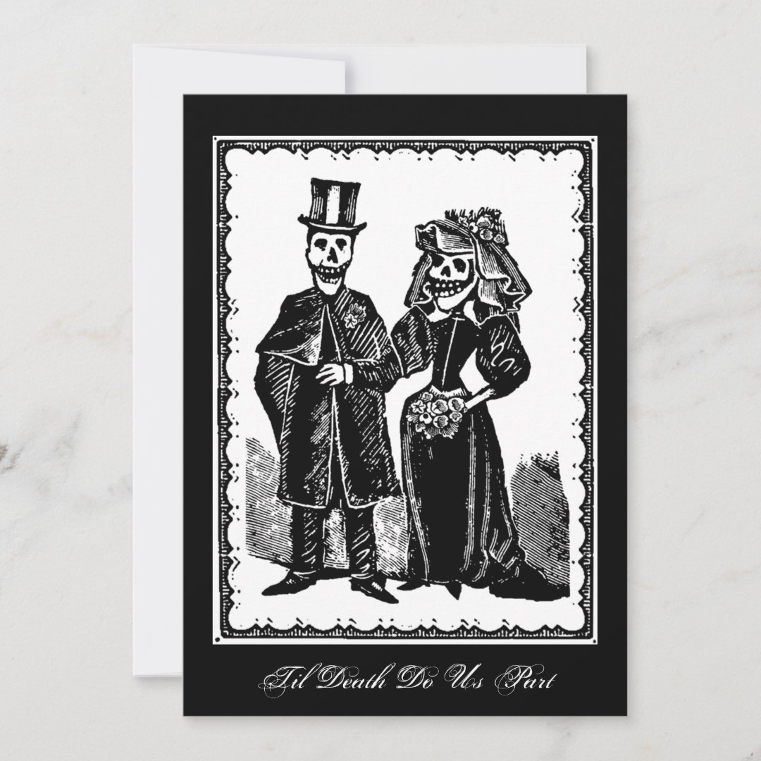 Skeleton Couple - Invitation | Zazzle