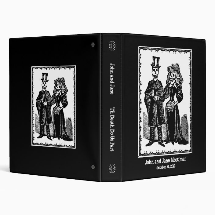 Skeleton Couple - Planner Binder (Customize) | Zazzle.com