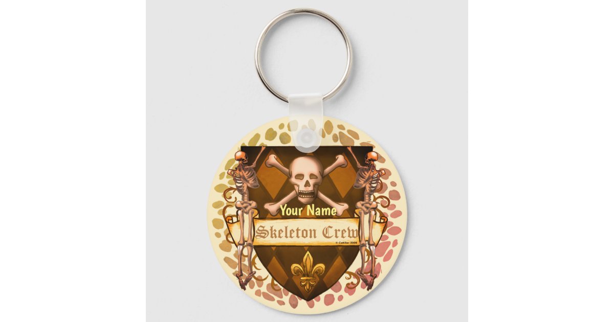 Skeleton Crew Shield Keychain | Zazzle