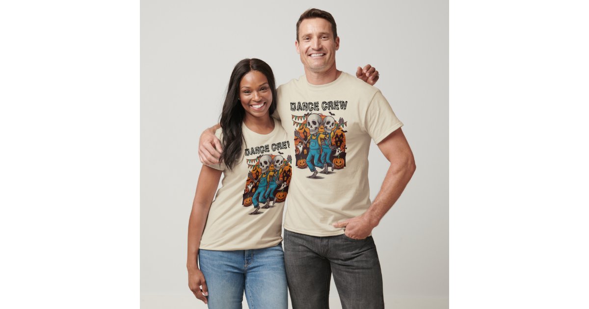 Skeleton Dance Crew Shirt Funny Dancing Skeleton | Zazzle