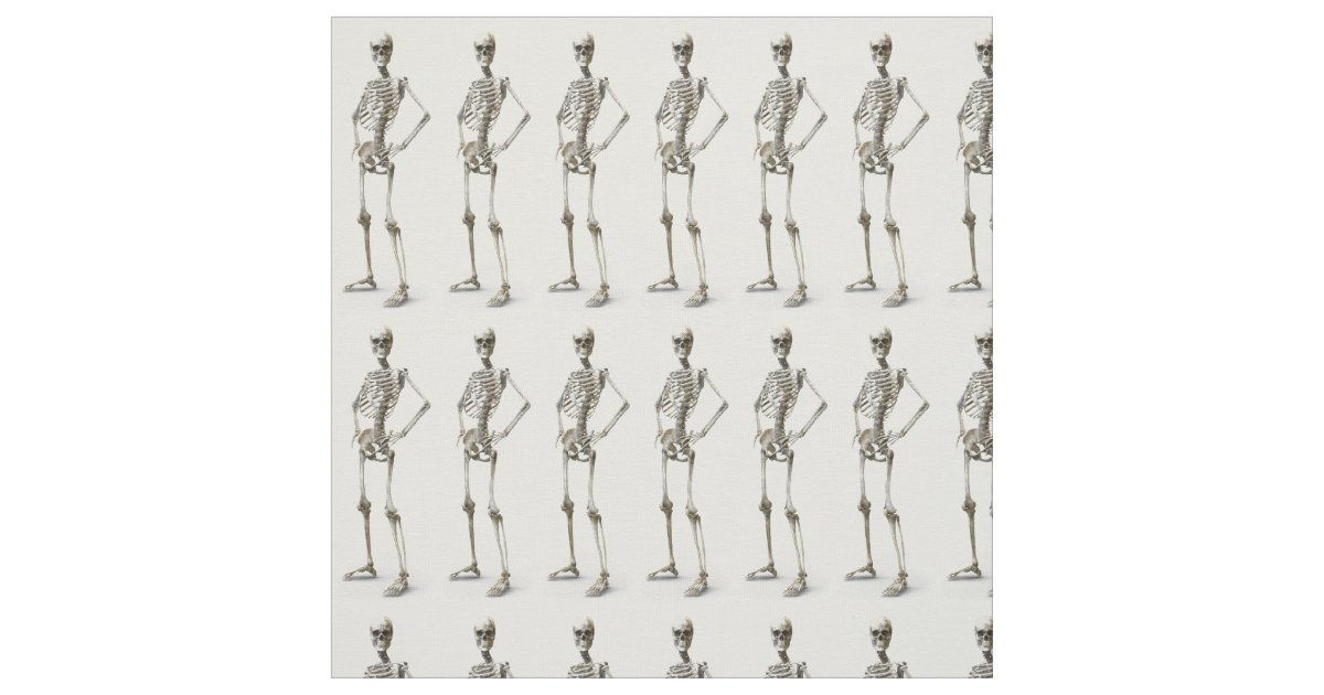 Skeleton Fabric | Zazzle