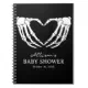 Skeleton Halloween Baby Shower Guest Book | Zazzle