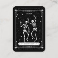 Skeleton Halloween Wedding Details Qr Code Enclosure Card | Zazzle