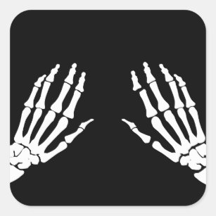 Skeleton Hand Stickers | Zazzle