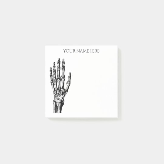 Skeleton hand Halloween Post-it Notes | Zazzle.com