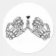 Skeleton Hands Pinky Promise Sticker | Zazzle
