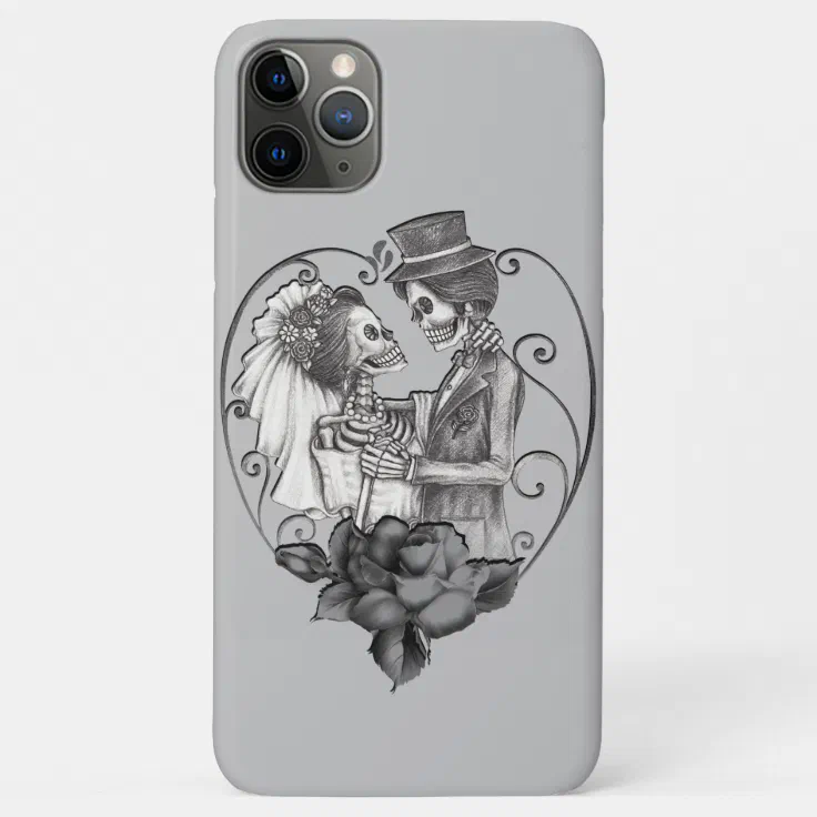 Skeleton Love Couple Marriage Dance Wedding Case-Mate iPhone Case | Zazzle