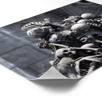Skeleton Pile Poster | Zazzle