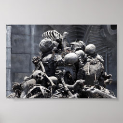 Skeleton Pile Poster | Zazzle