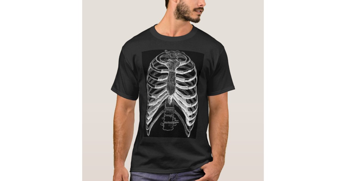 Skeleton Rib cage Shirt | Zazzle
