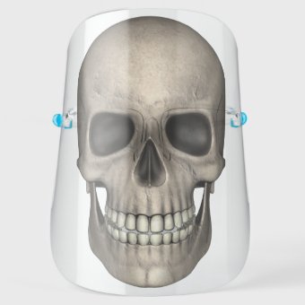 Skeleton Skull Face with Prefect Teeth, ZSSG Face Shield | Zazzle