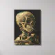 Skeleton Skull with Burning cigarette by Van Gogh Canvas Print | Zazzle