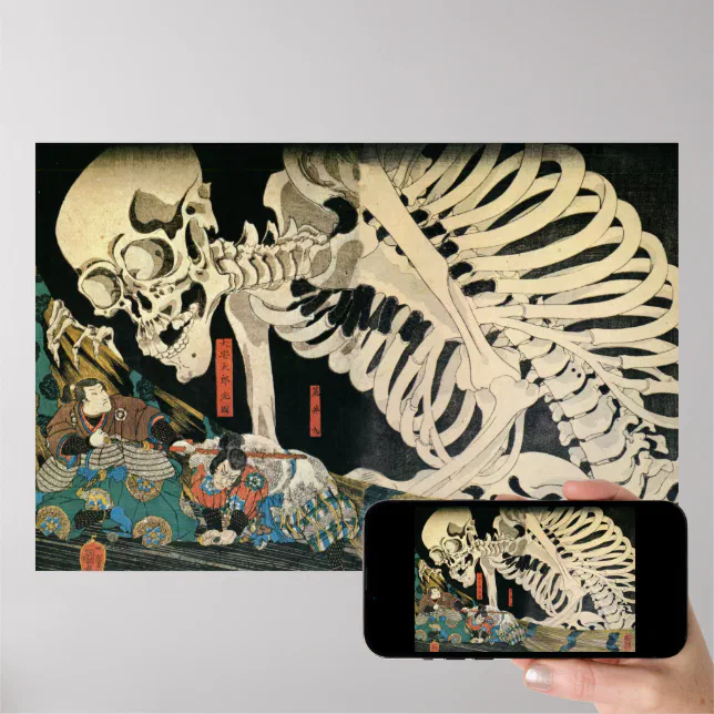 Skeleton Spectre by Kuniyoshi Utagawa Poster | Zazzle
